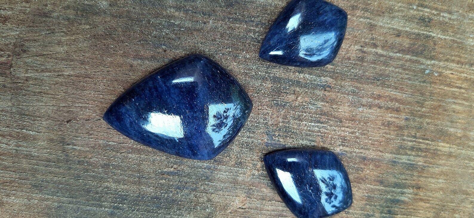 Blue Jade 3pcs Set Beautiful Stonegemstoneloose - Etsy