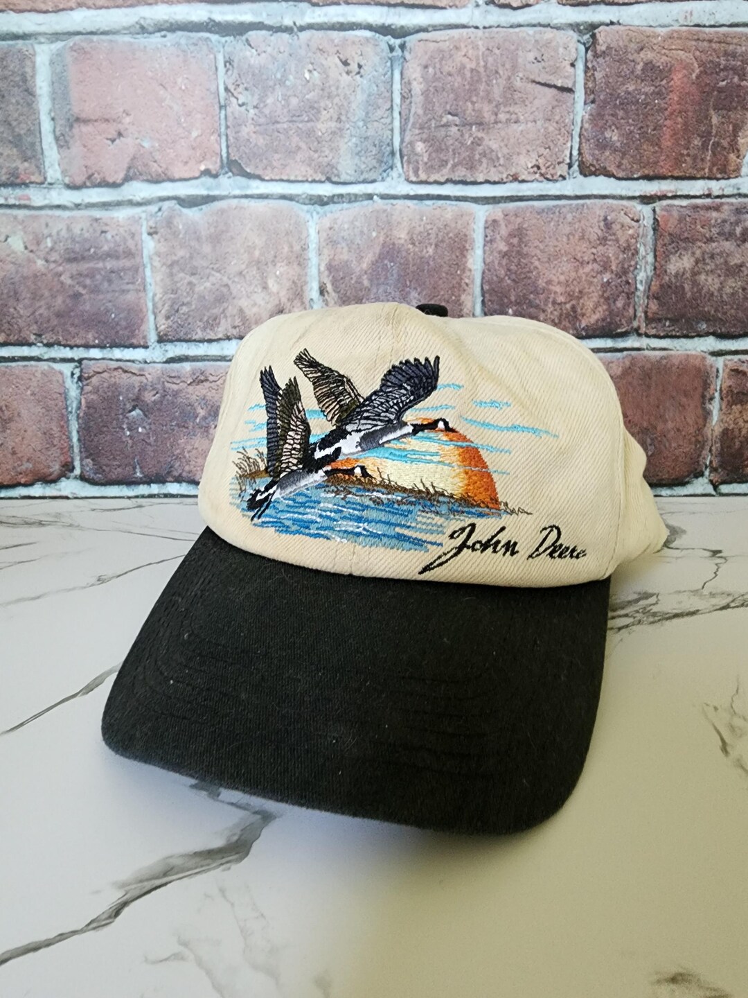 Vintage John Deere Embroidered Geese Hat - Etsy