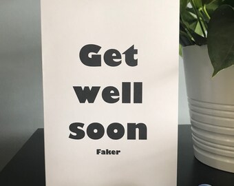 Rude get well card | Etsy