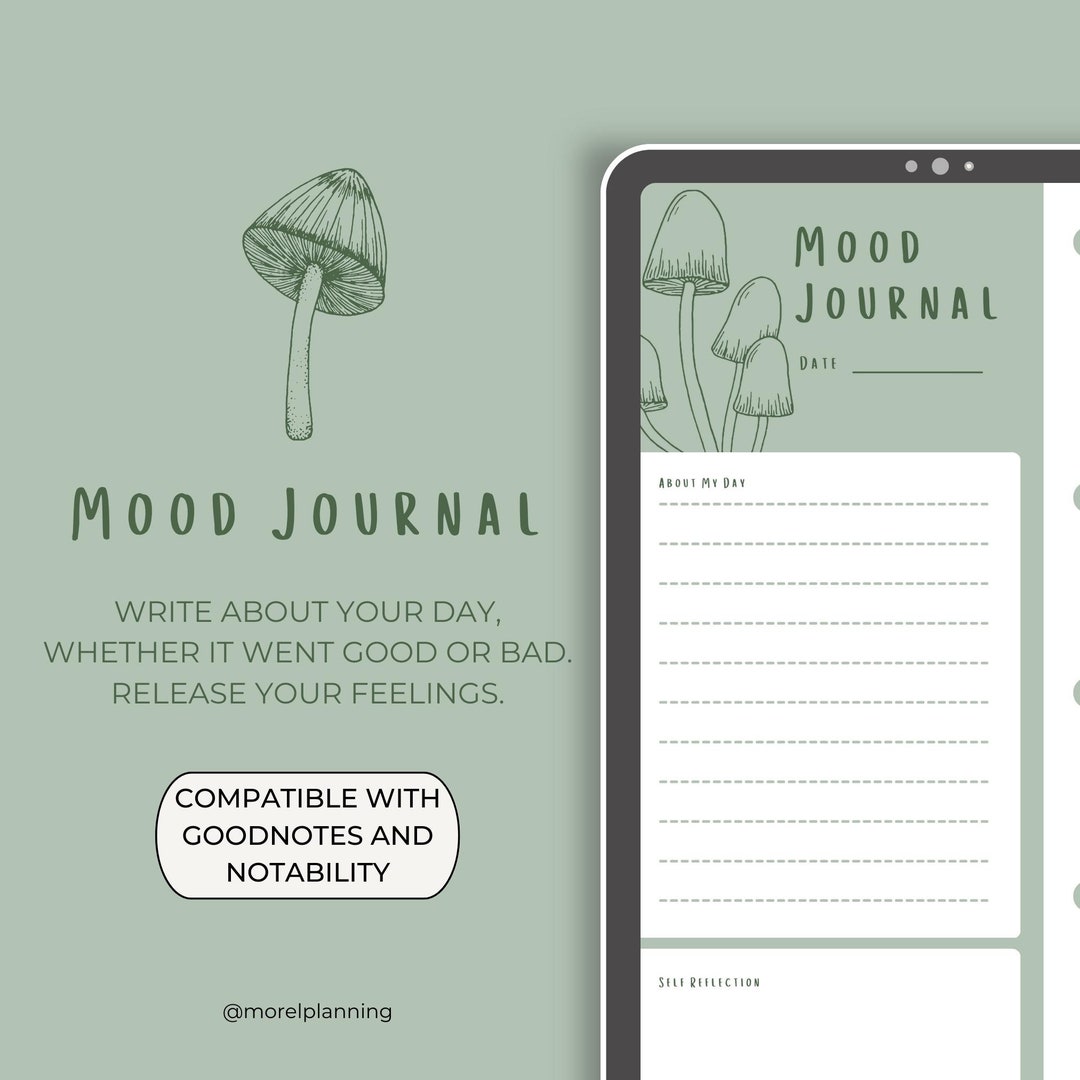 Mood Journal | Planner Template - Etsy