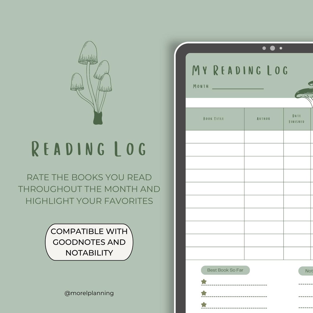 Reading Log | Book Tracker - Etsy