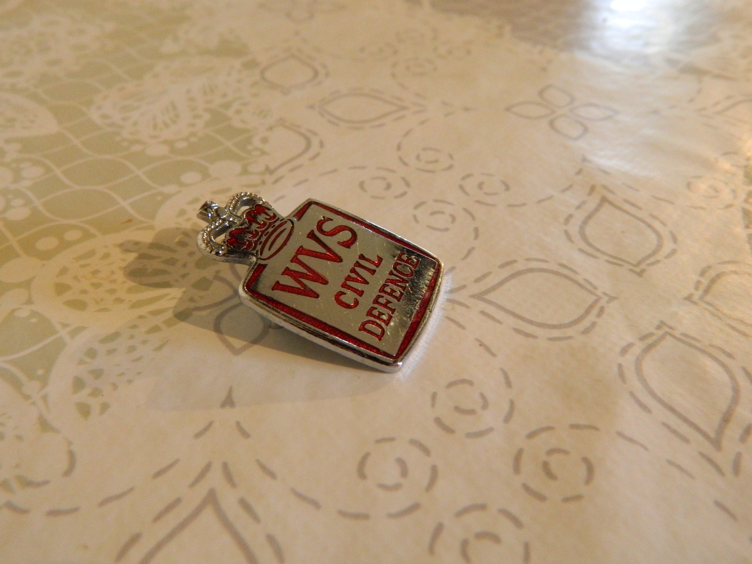 WVS Civil Defense, Enamel Badges, Pin Brooches, Voluntary Service ...