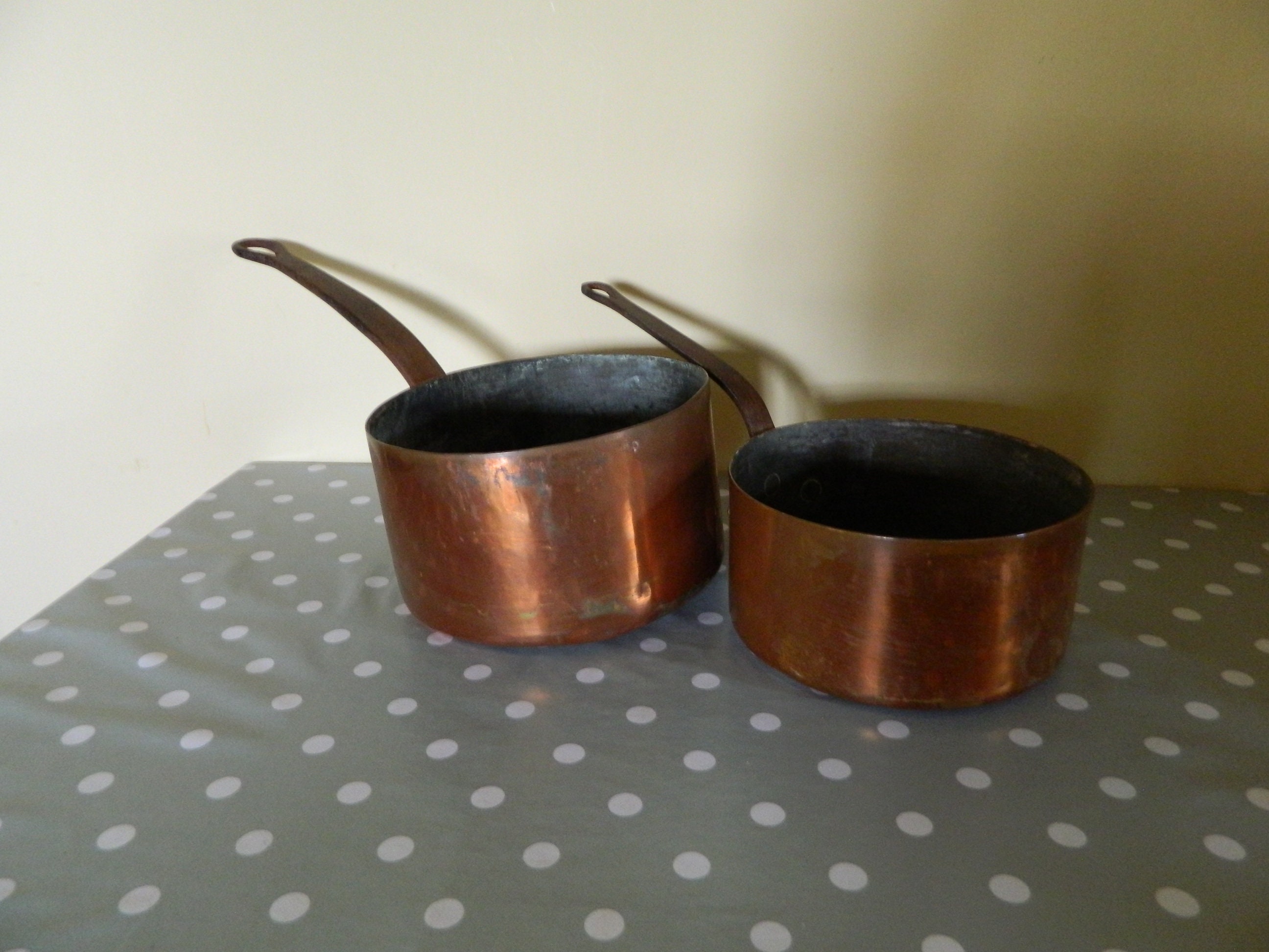 Copper Pans Copper Pan Pots and Pans French Copper Kitchen - Etsy