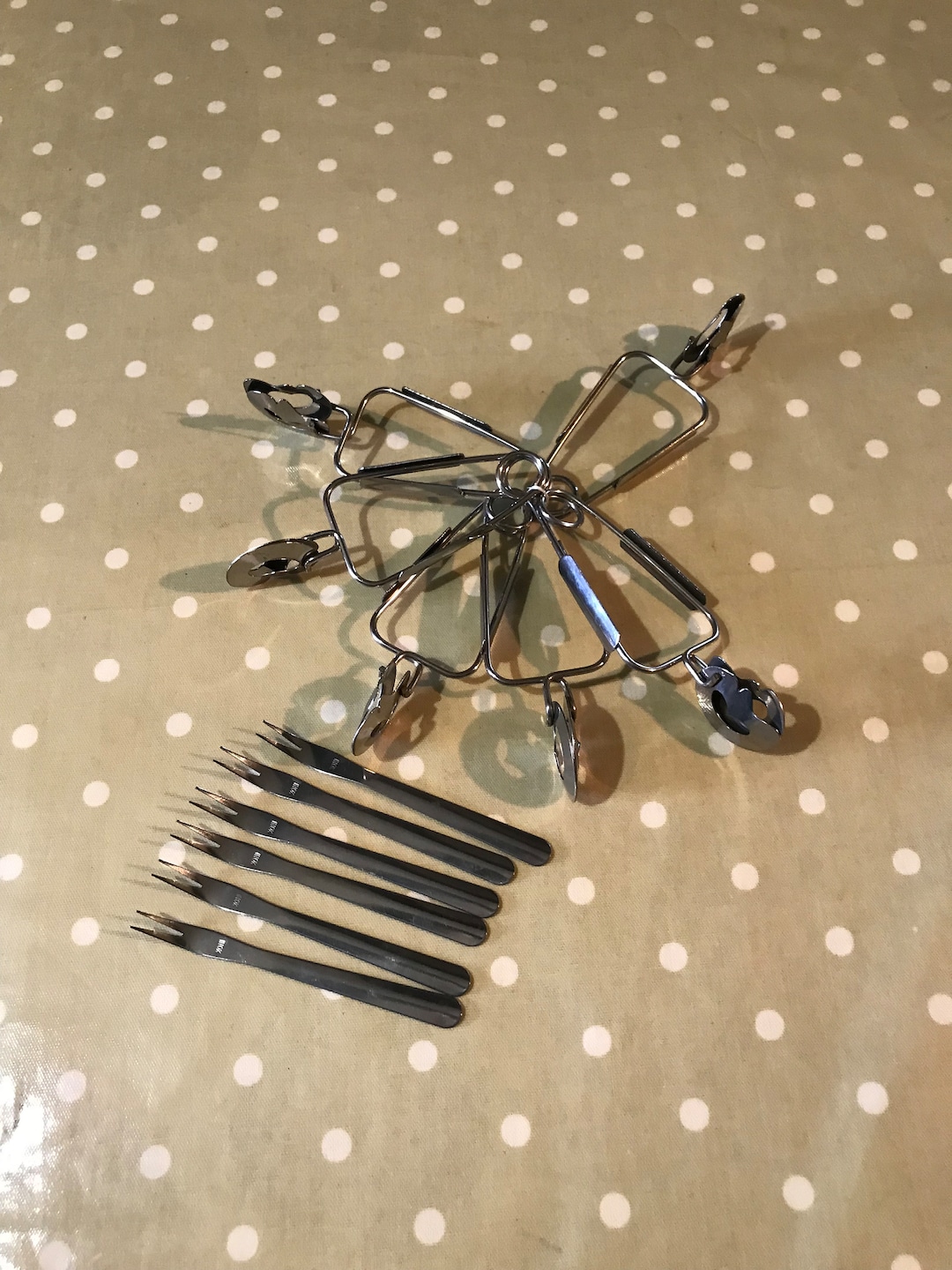 6 Escargot Tongs, 6 Snail Forks, French Escargot, Escargot Tong, Snail ...