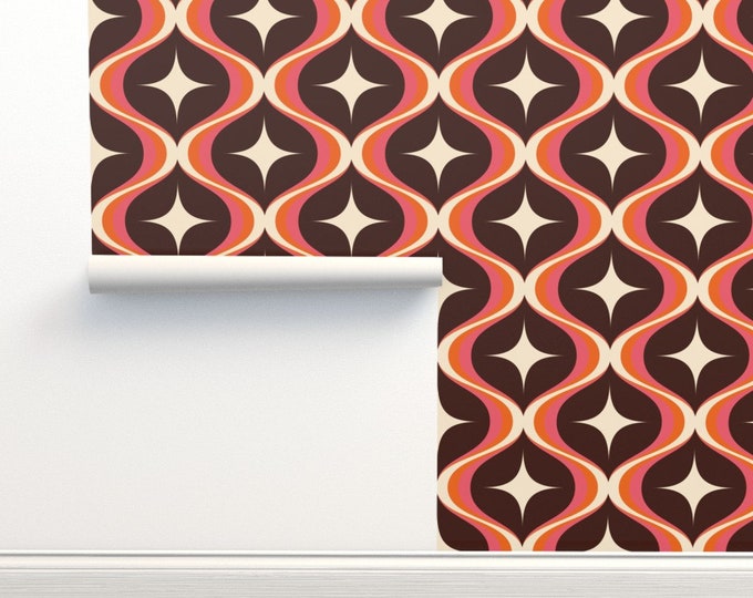 Retro Gold Star Constellation Wallpaper Removable Peel Stick Vintage ...