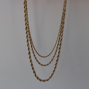 Thick Rope Chain Necklace, Twisted Chain Necklace, Dainty Rope Chain ...