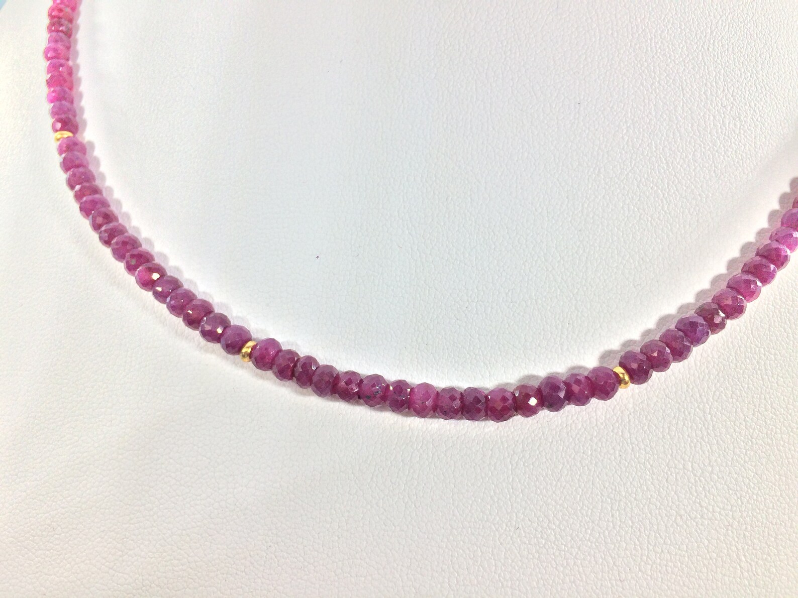 Ruby Necklace Ruby Necklace Natural Ruby Necklace Genuine - Etsy