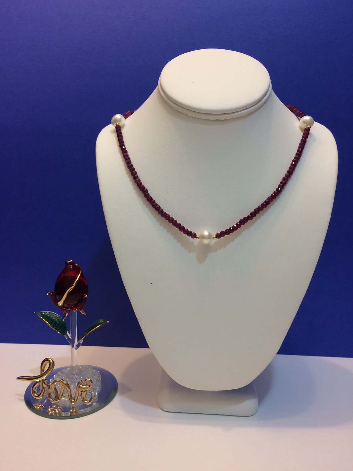 Ruby Necklace Ruby Necklace Natural Ruby Necklace Genuine | Etsy