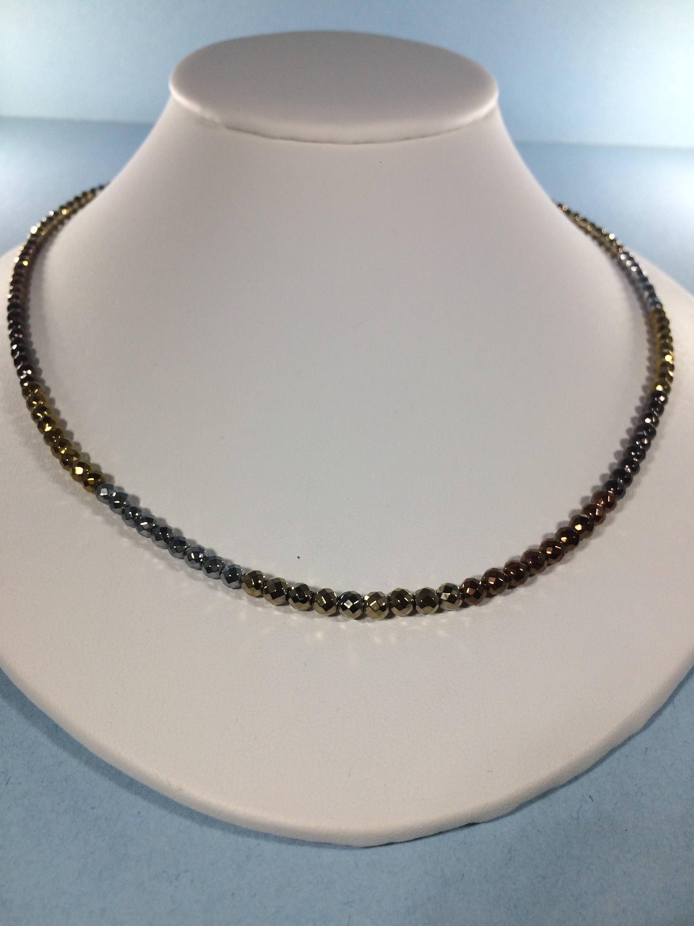 Hematite Necklace, Hematite Gemstone Necklace , Gemstone , August ...