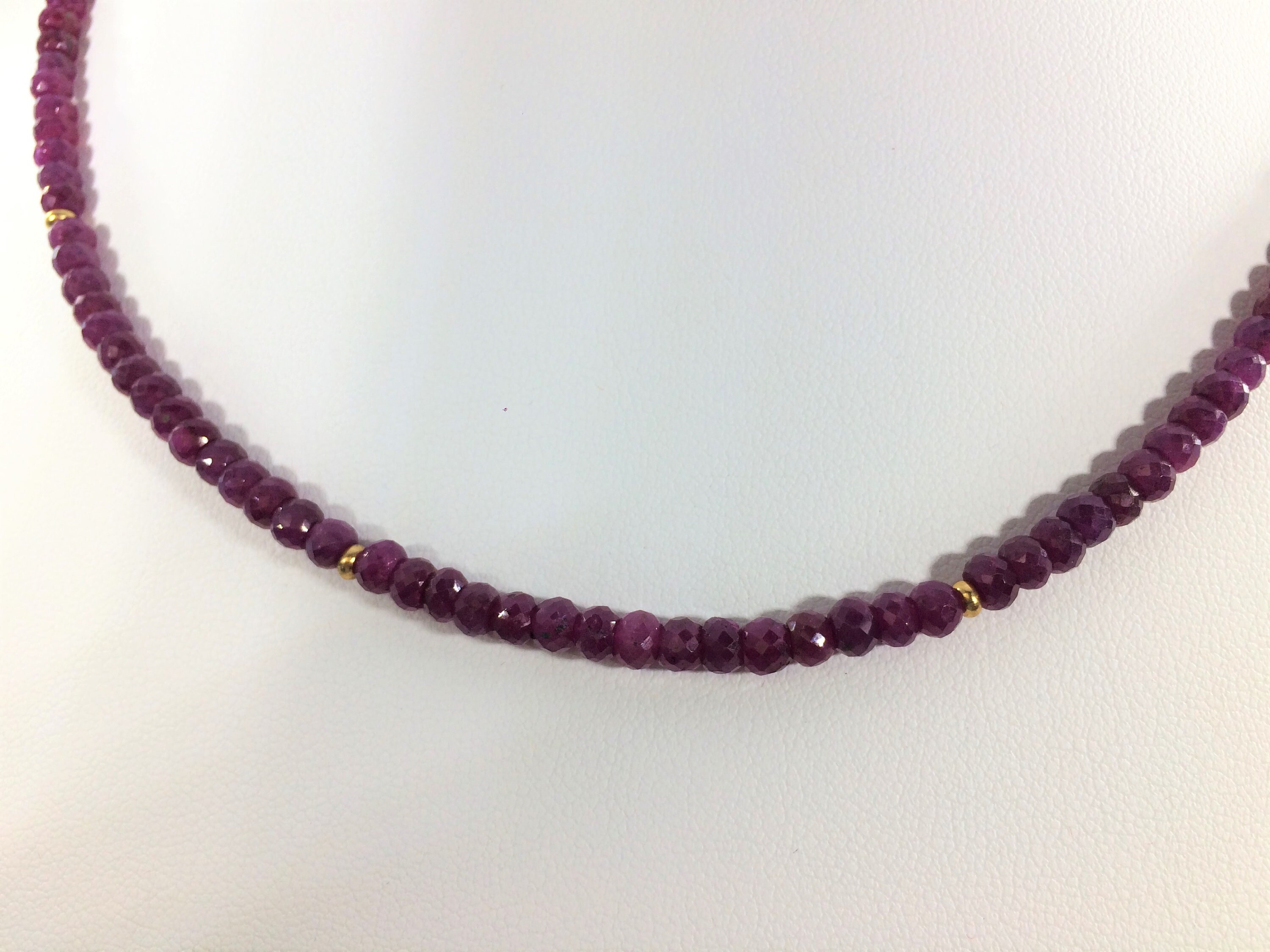 Ruby Necklace Ruby Necklace Natural Ruby Necklace Genuine | Etsy