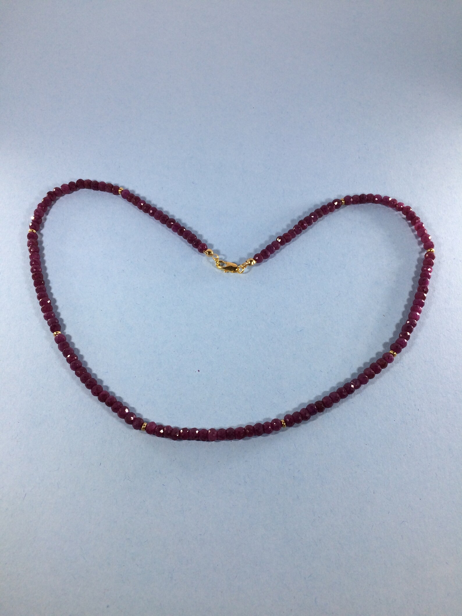 Ruby Necklace Ruby Necklace Natural Ruby Necklace Genuine | Etsy