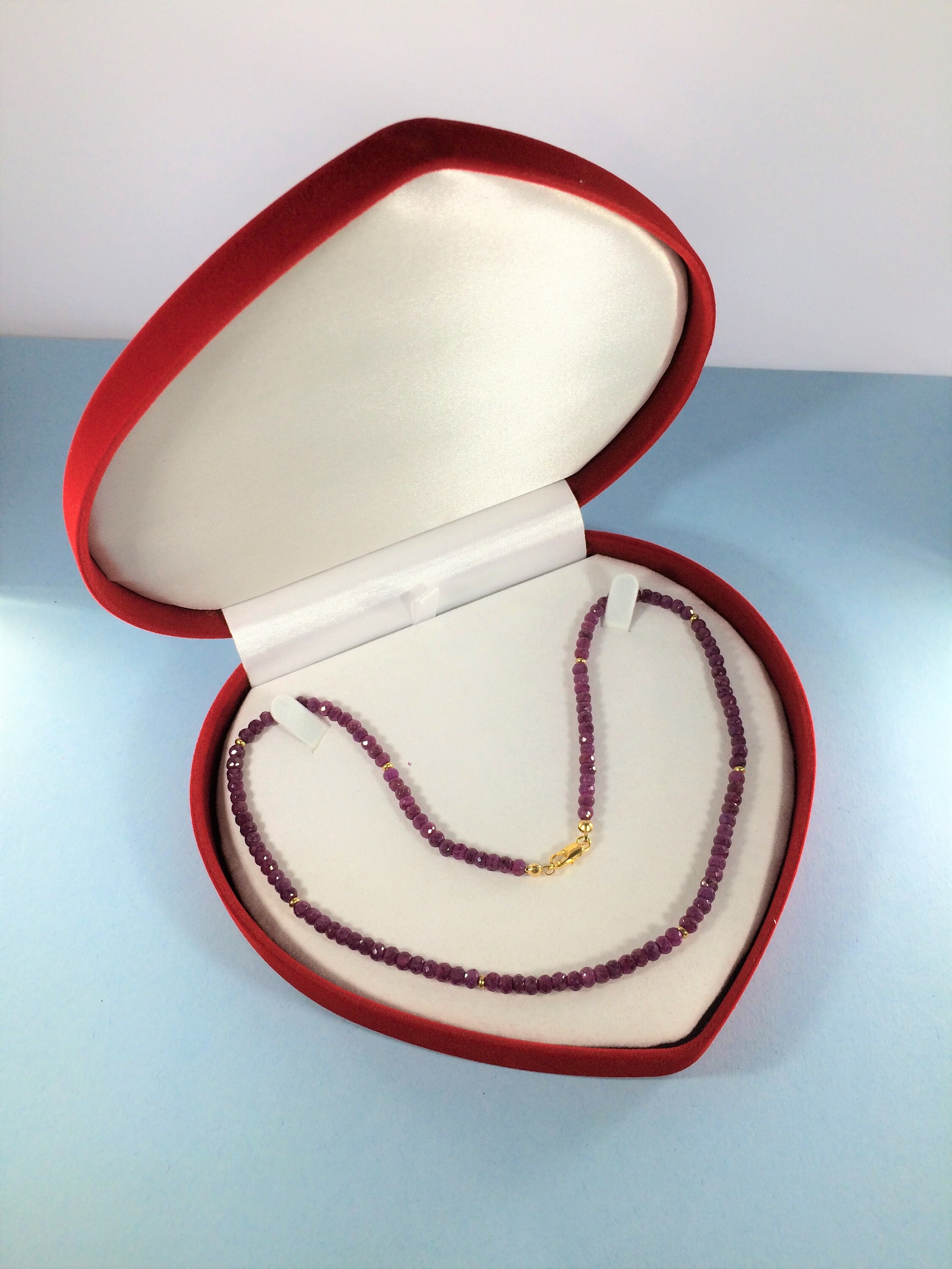 Ruby Necklace Ruby Necklace Natural Ruby Necklace Genuine | Etsy