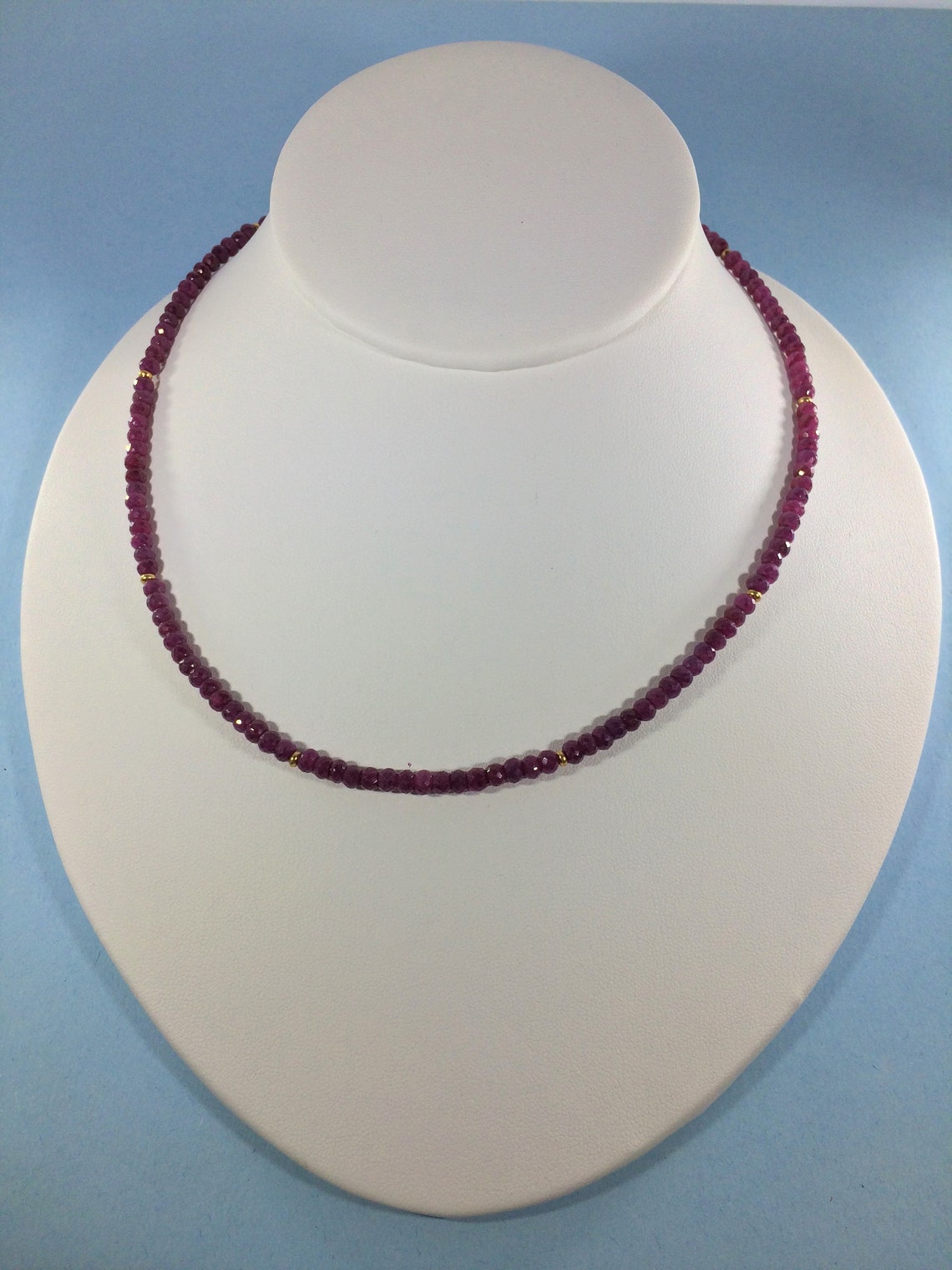 Ruby Necklace Ruby Necklace Natural Ruby Necklace Genuine | Etsy