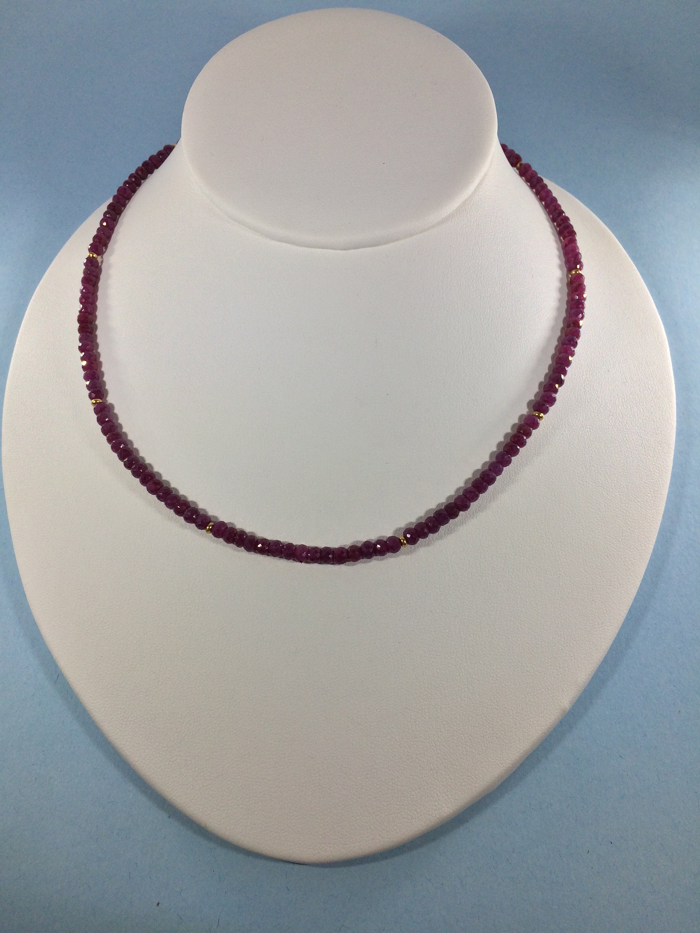 Ruby Necklace Ruby Necklace Natural Ruby Necklace Genuine - Etsy