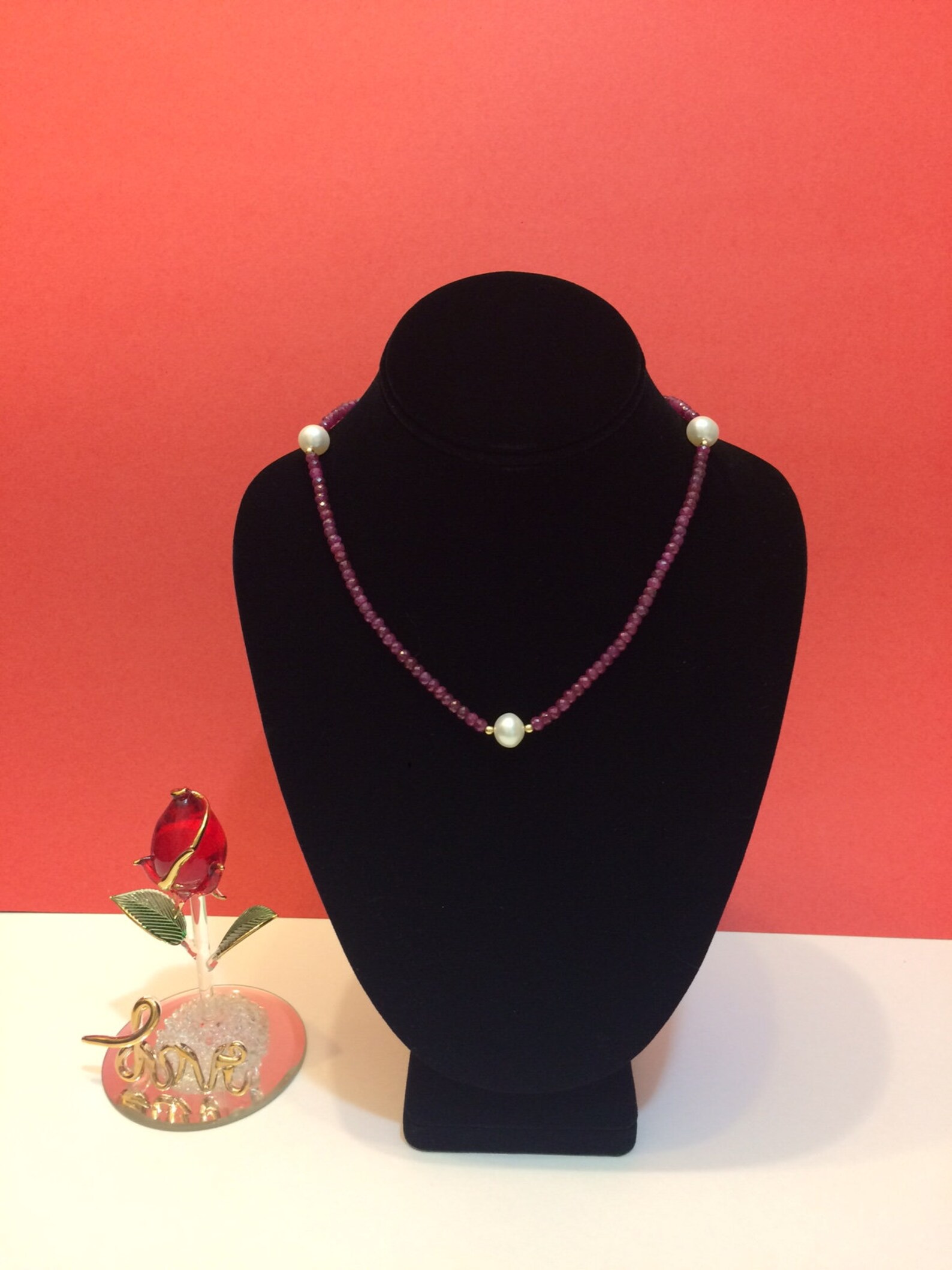 Ruby Necklace Ruby Necklace Natural Ruby Necklace Genuine - Etsy