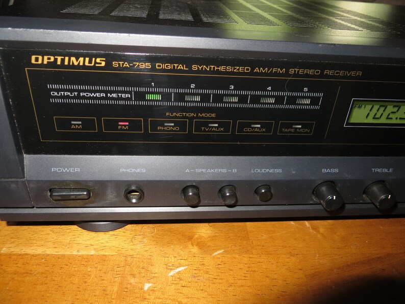 Optimus STA-795 Digital Synthesized AM/FM Stereo Receiver - Etsy