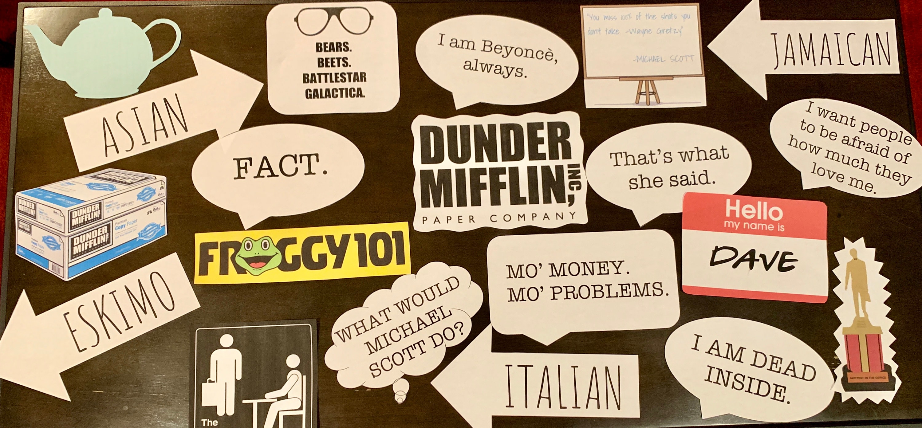 The Office Themed Photo Booth Props - Etsy Norway
