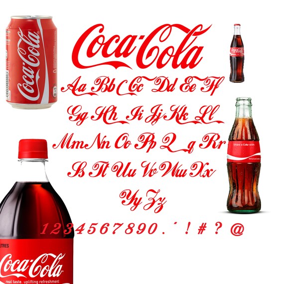Coca cola Font SVG/Coca cola alphabet svg/Coca cola letters | Etsy