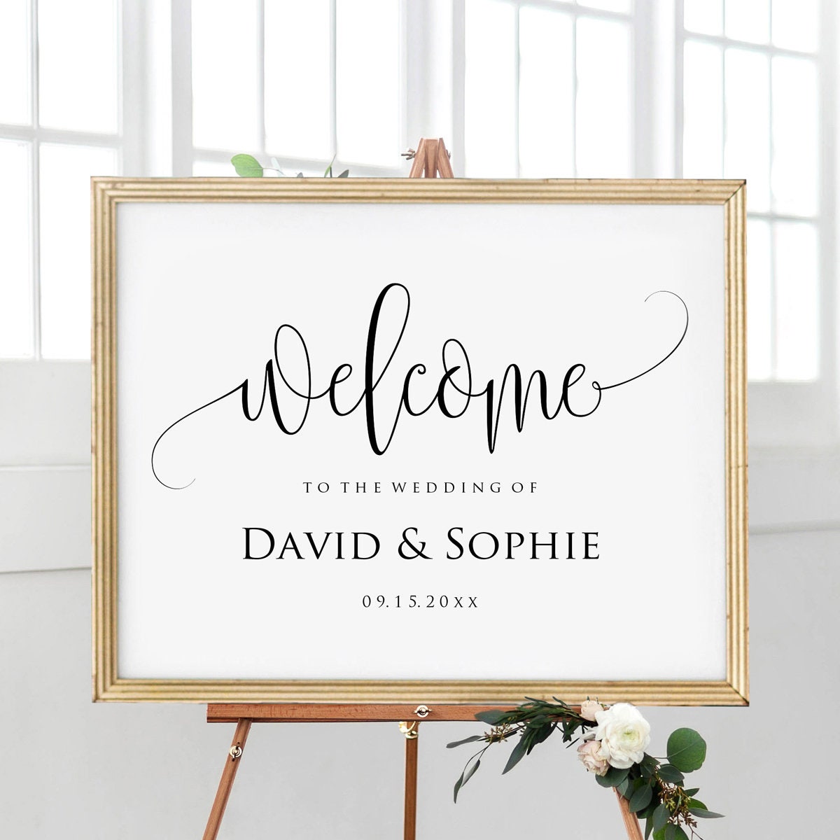 Paper & Party Supplies Party Supplies Beige Welcome Sign Printable ...