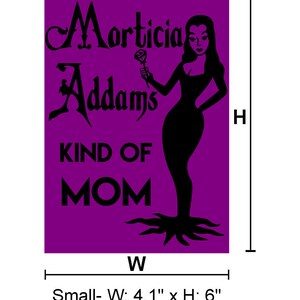 Morticia / Halloween / Creepy Sticker / Decal - Etsy