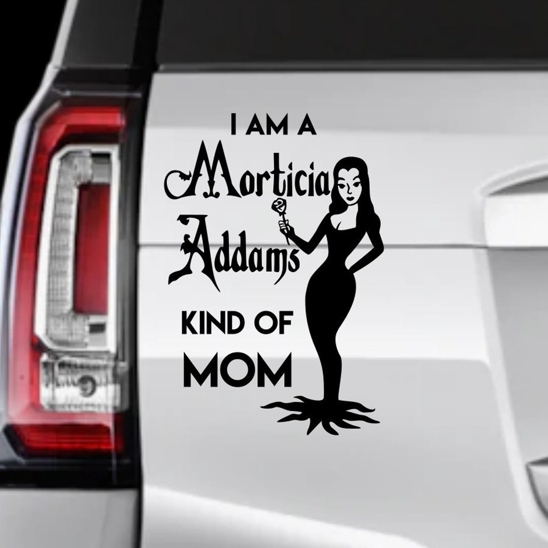 Morticia / Halloween / Creepy Sticker / Decal - Etsy
