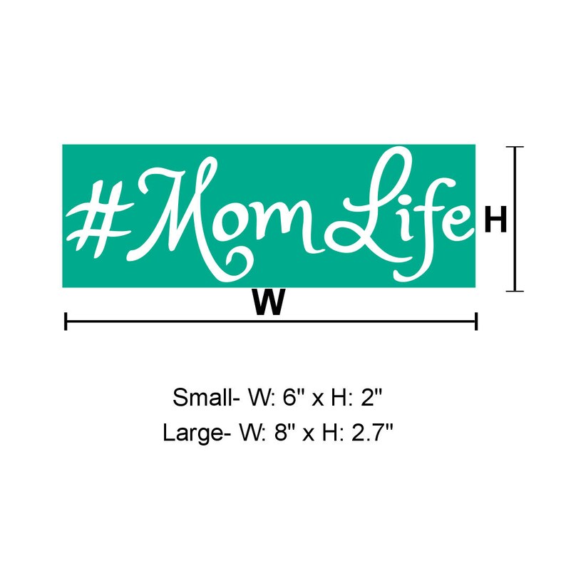 Momlife Decal Mom Sticker Mom Car Decal Computer Decal Etsy