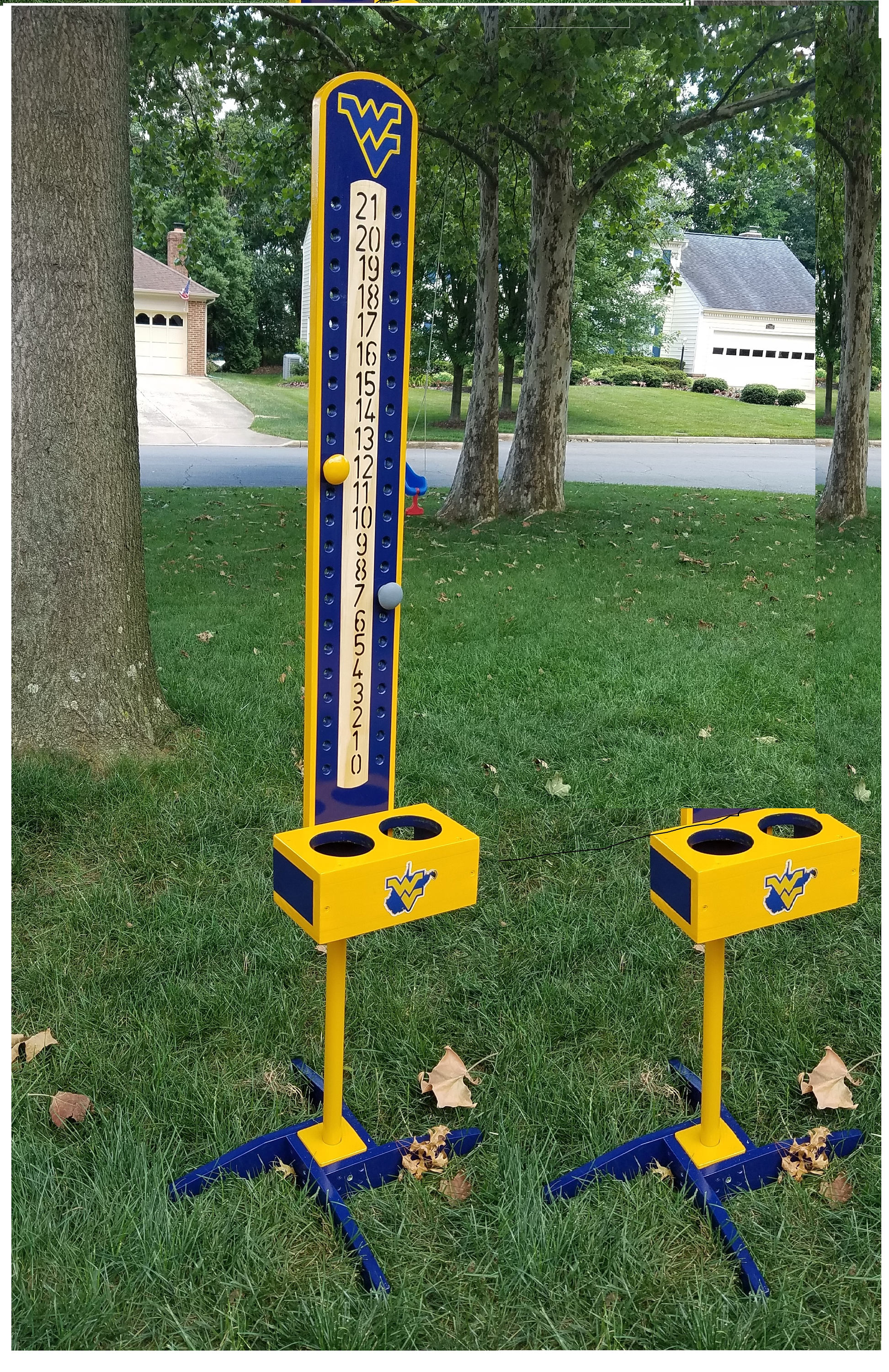 Cornhole Scoreboard and Drink Holder Combo- Custom Paint - Etsy