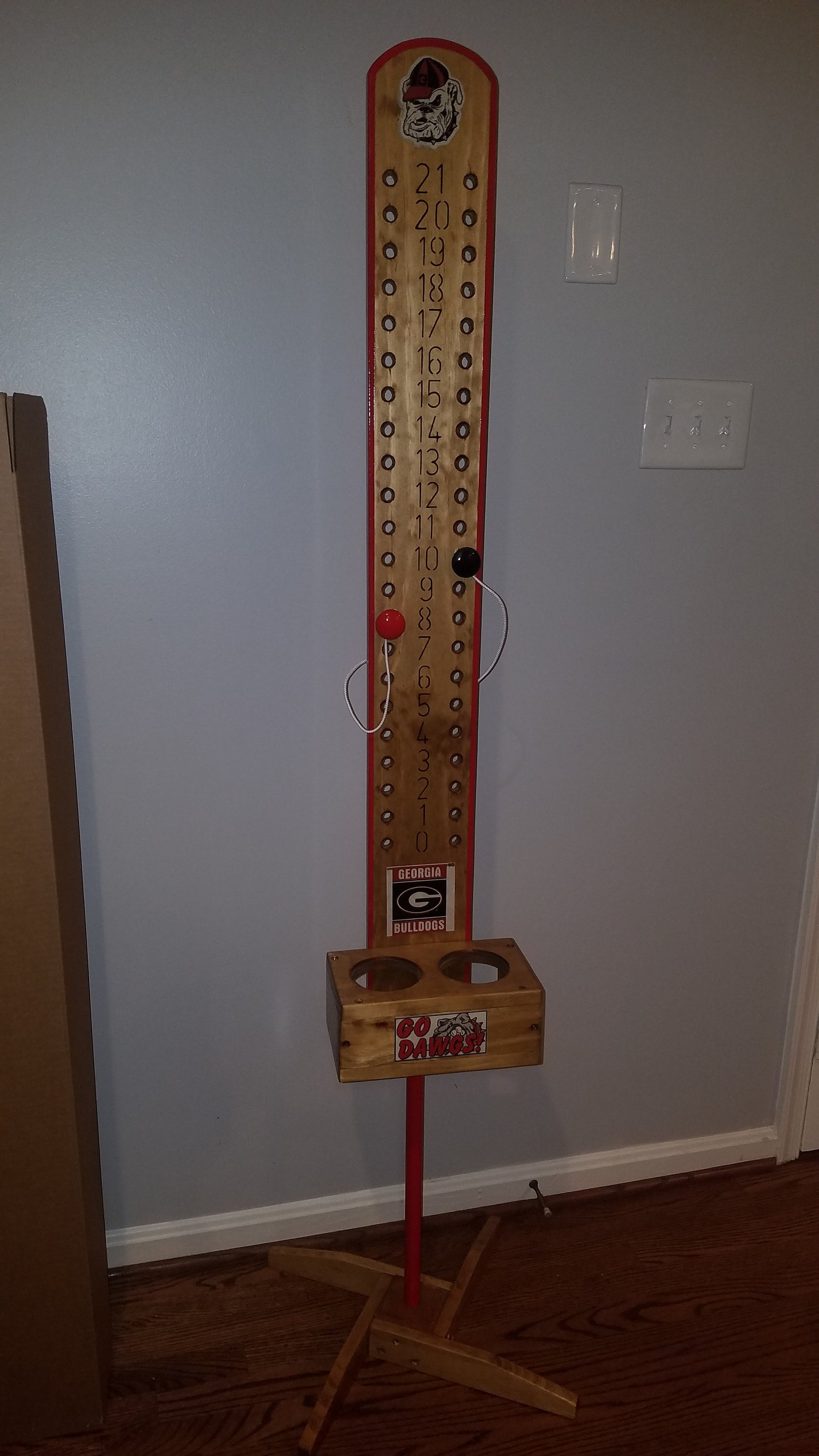 Cornhole Scoreboard - Stain and Polyurethane - Etsy Canada