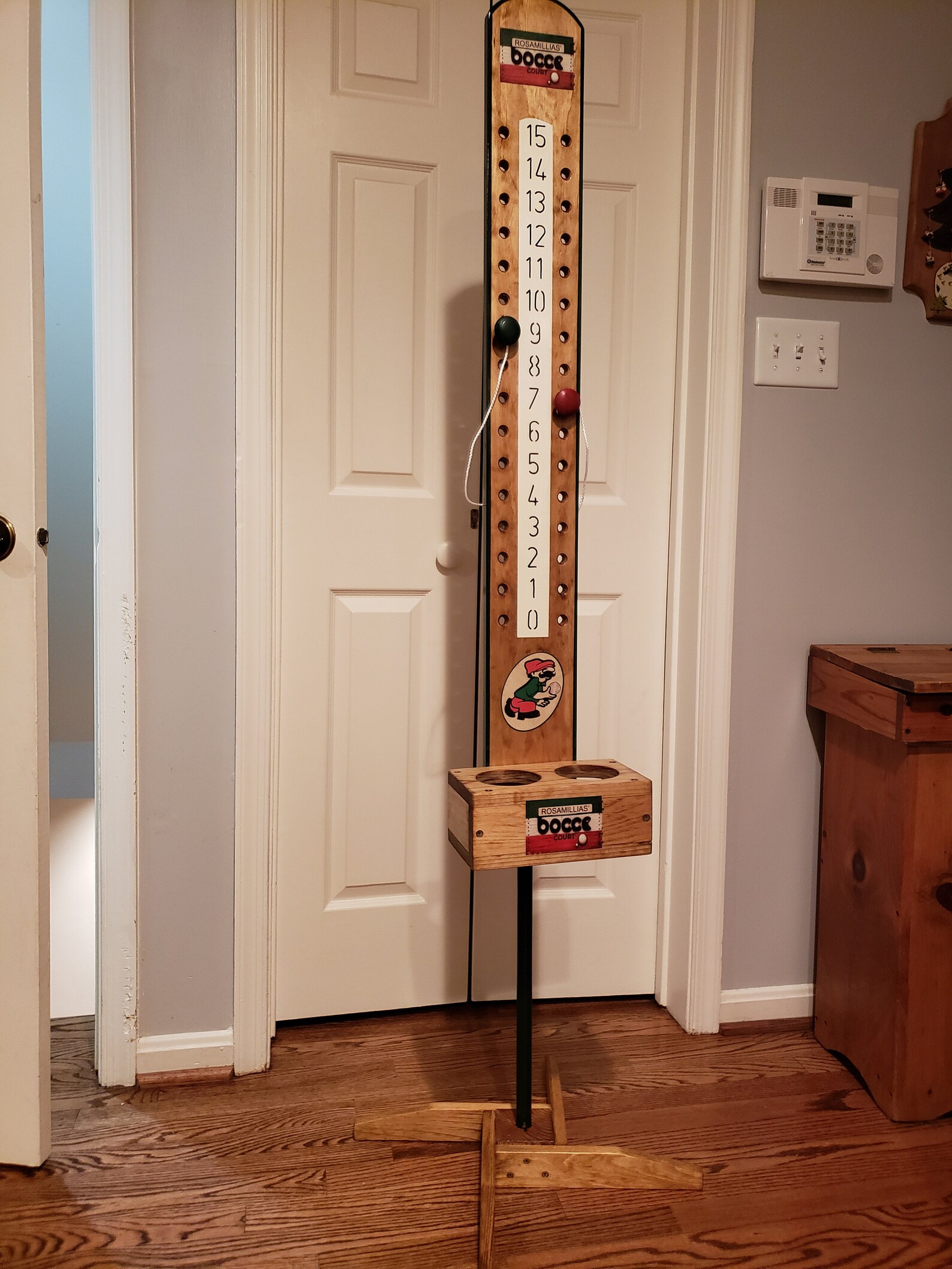 Bocce Scoreboard Natural Wood Finish - Etsy