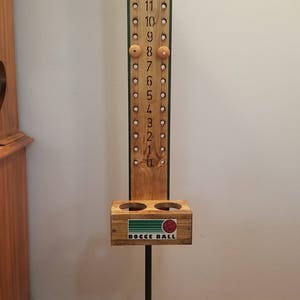Bocce Scoreboard - Natural Wood Finish - Etsy