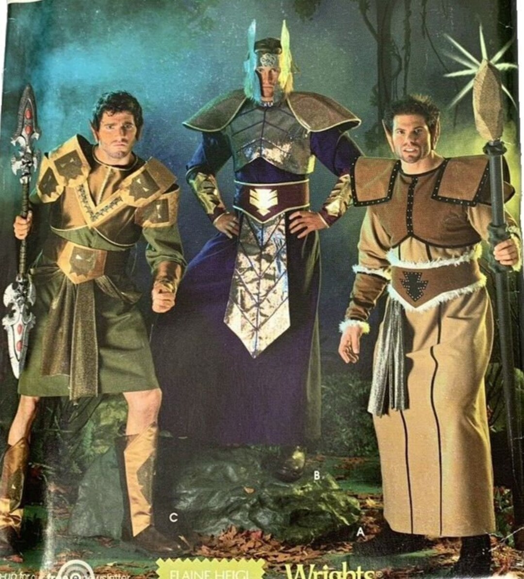 Simplicity 0622 Medieval Men's Elf Prince Knight Costume Sewing Pattern ...