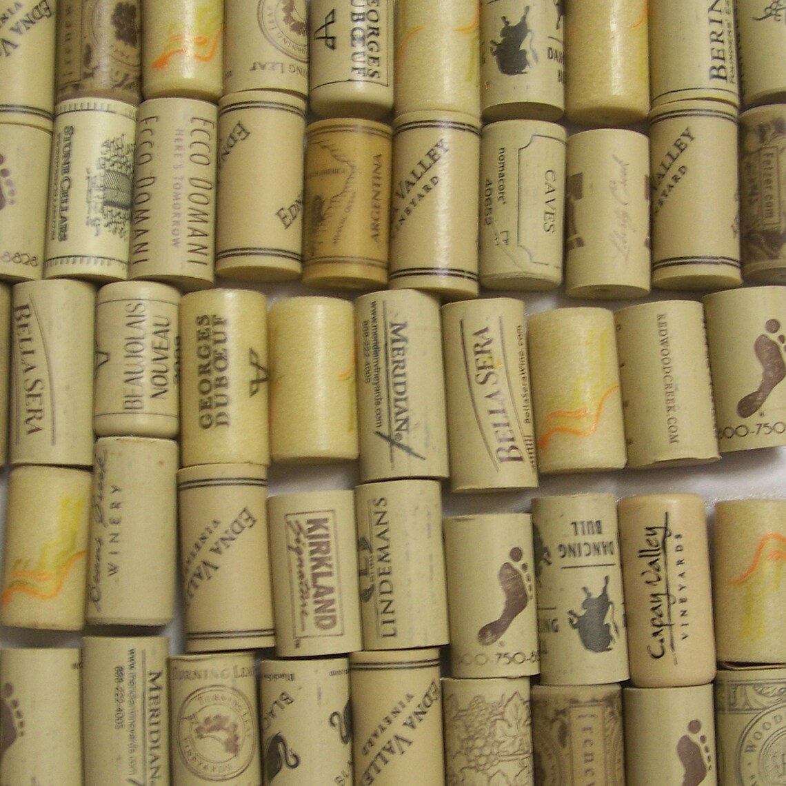 20 Synthetic USED Wine Corks Craft Floating Float Fishing Key Chain ...