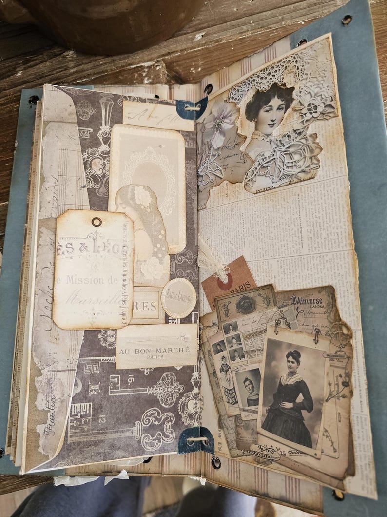 Shabby Grunge Envelope Ephemera Journal - Etsy