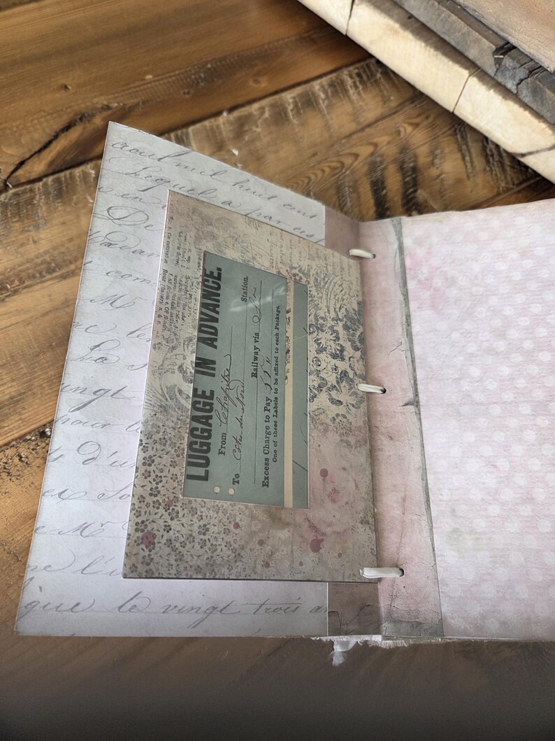Shabby Chic Open Spine Journal - Etsy