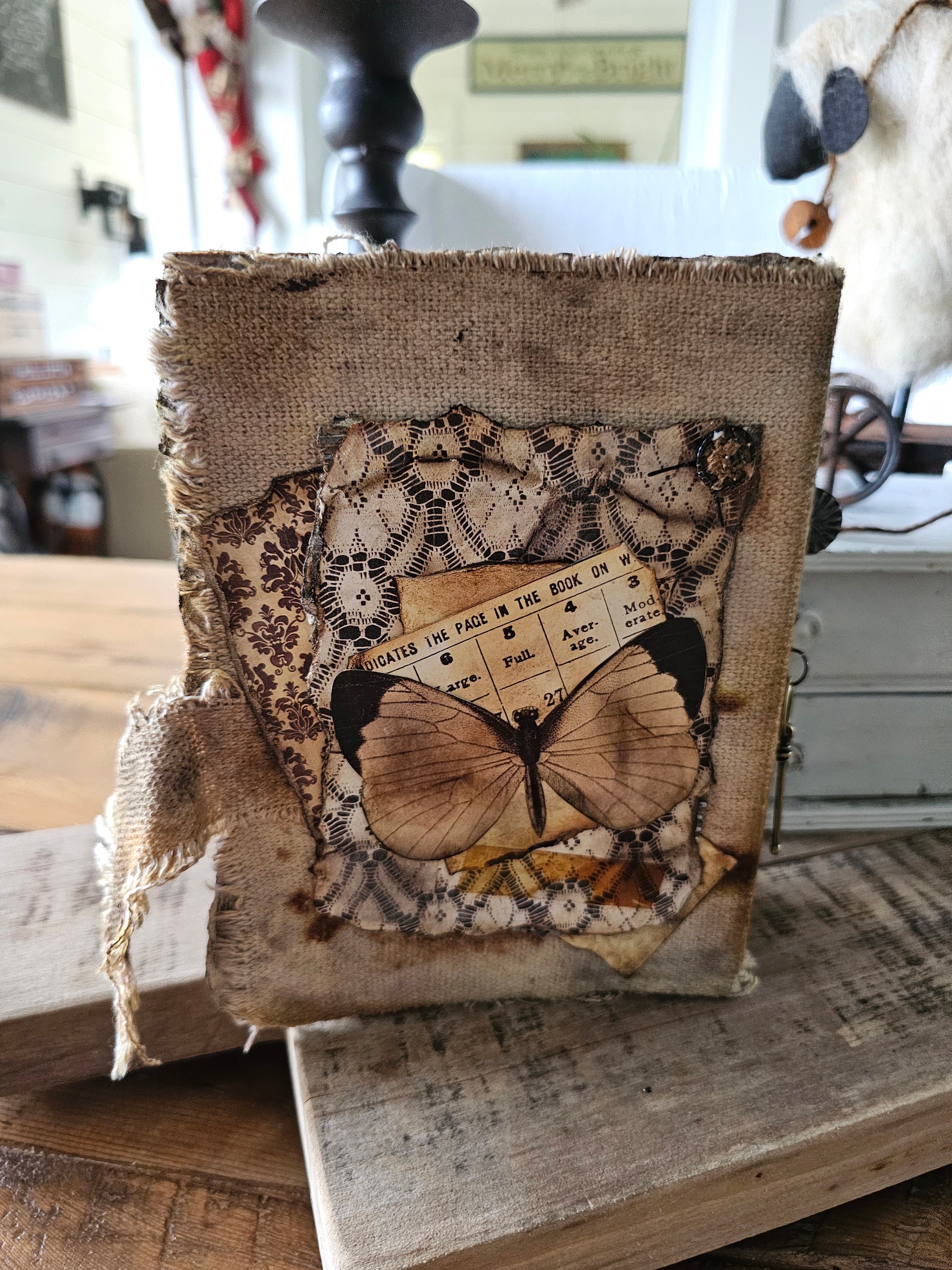 Primitive Grungy Journal - Etsy
