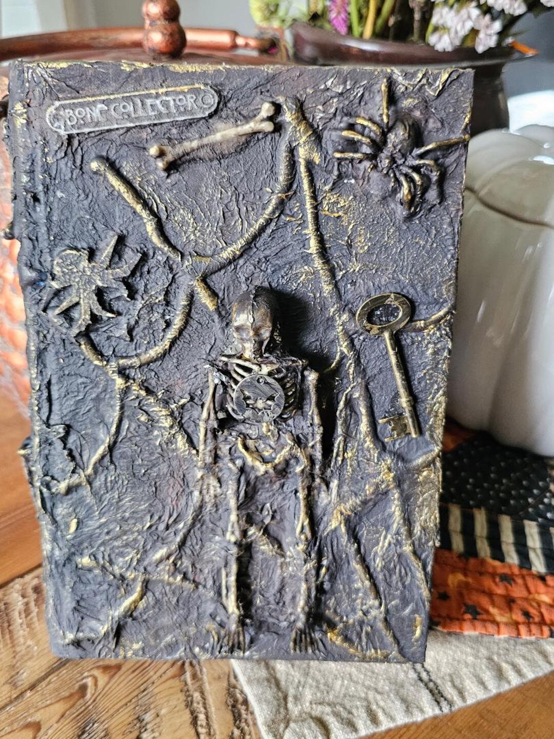Bone Collector Halloween Book Cover - Etsy