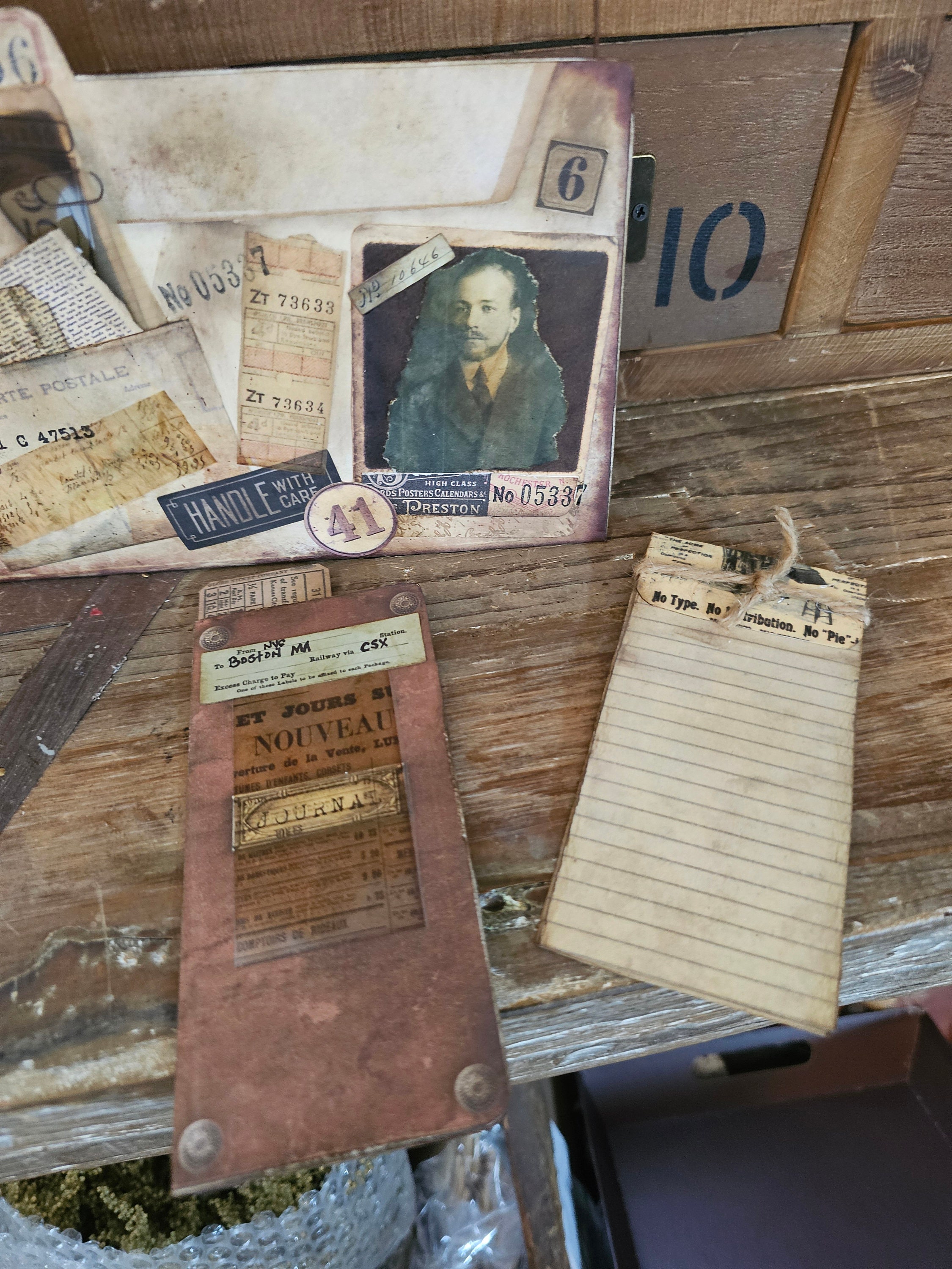 Vintage Hanging File Folder Decor - Etsy