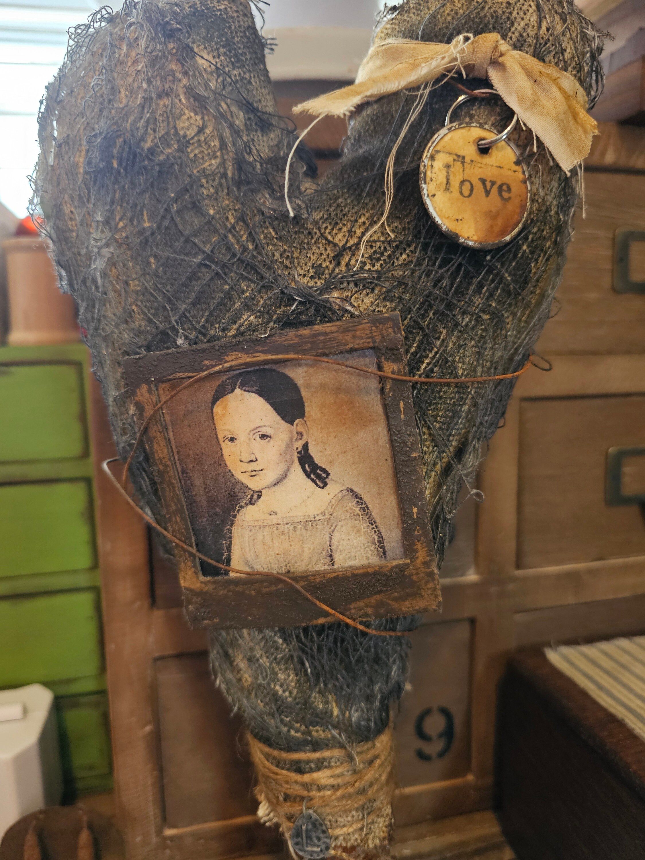 Primitive Heart - Etsy