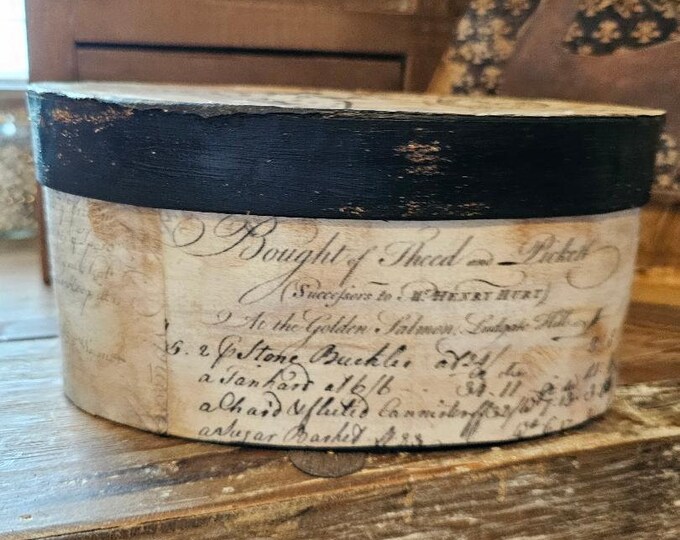 Prim Folk Art Print Box - Etsy