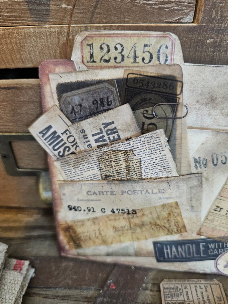 Vintage Hanging File Folder Decor - Etsy