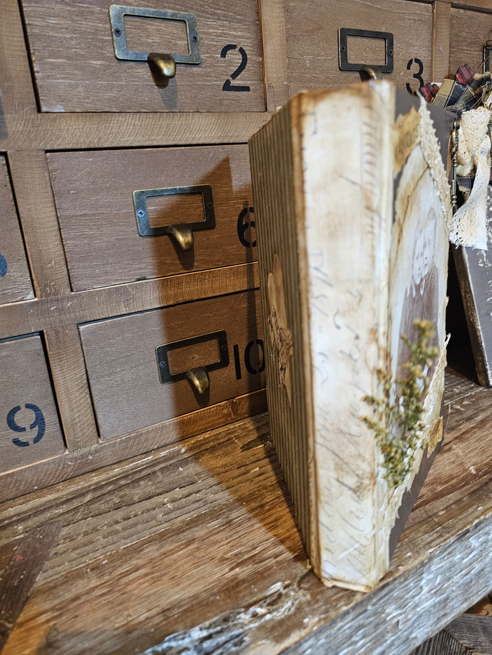 Vintage Look Book Decor - Etsy