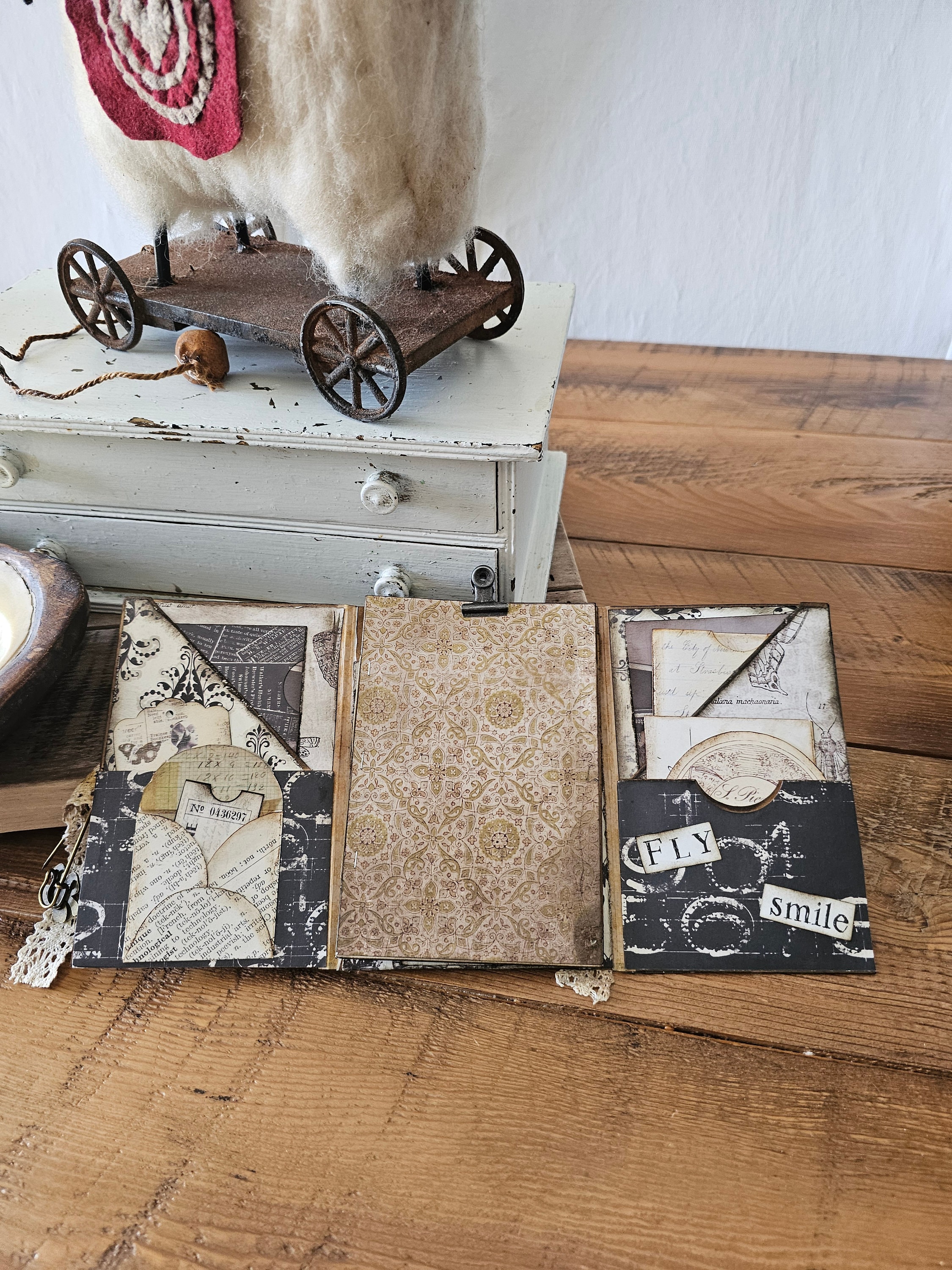 Primitive Early Girl Journal Decor - Etsy