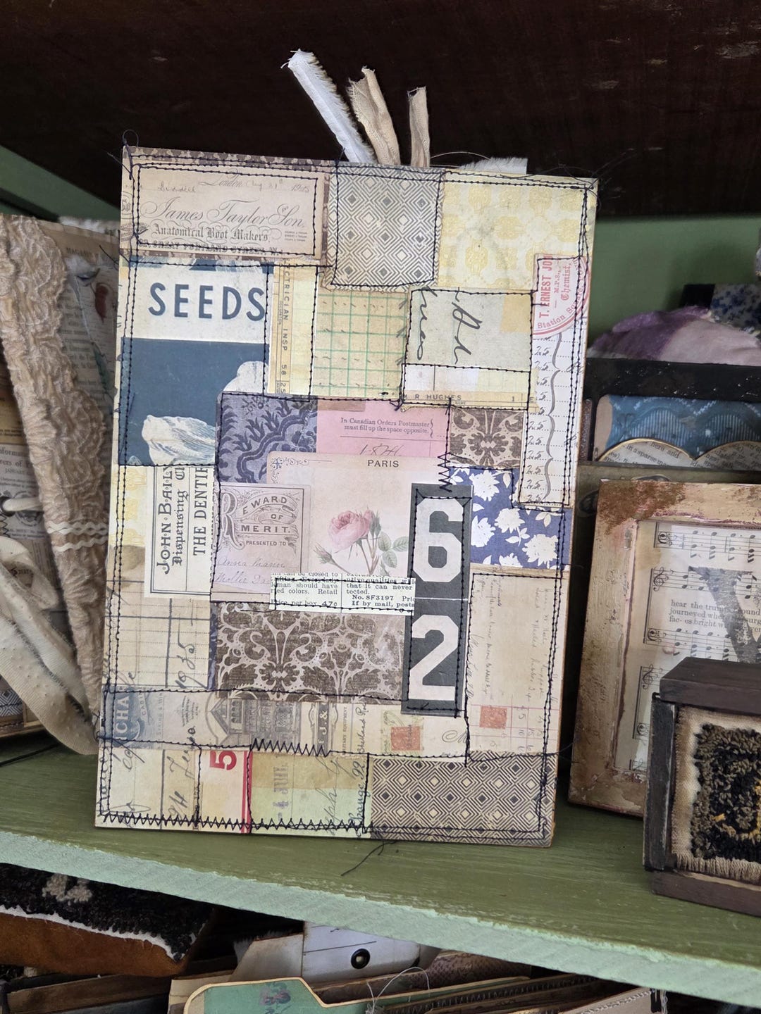 Shabby Vintage Journal - Etsy