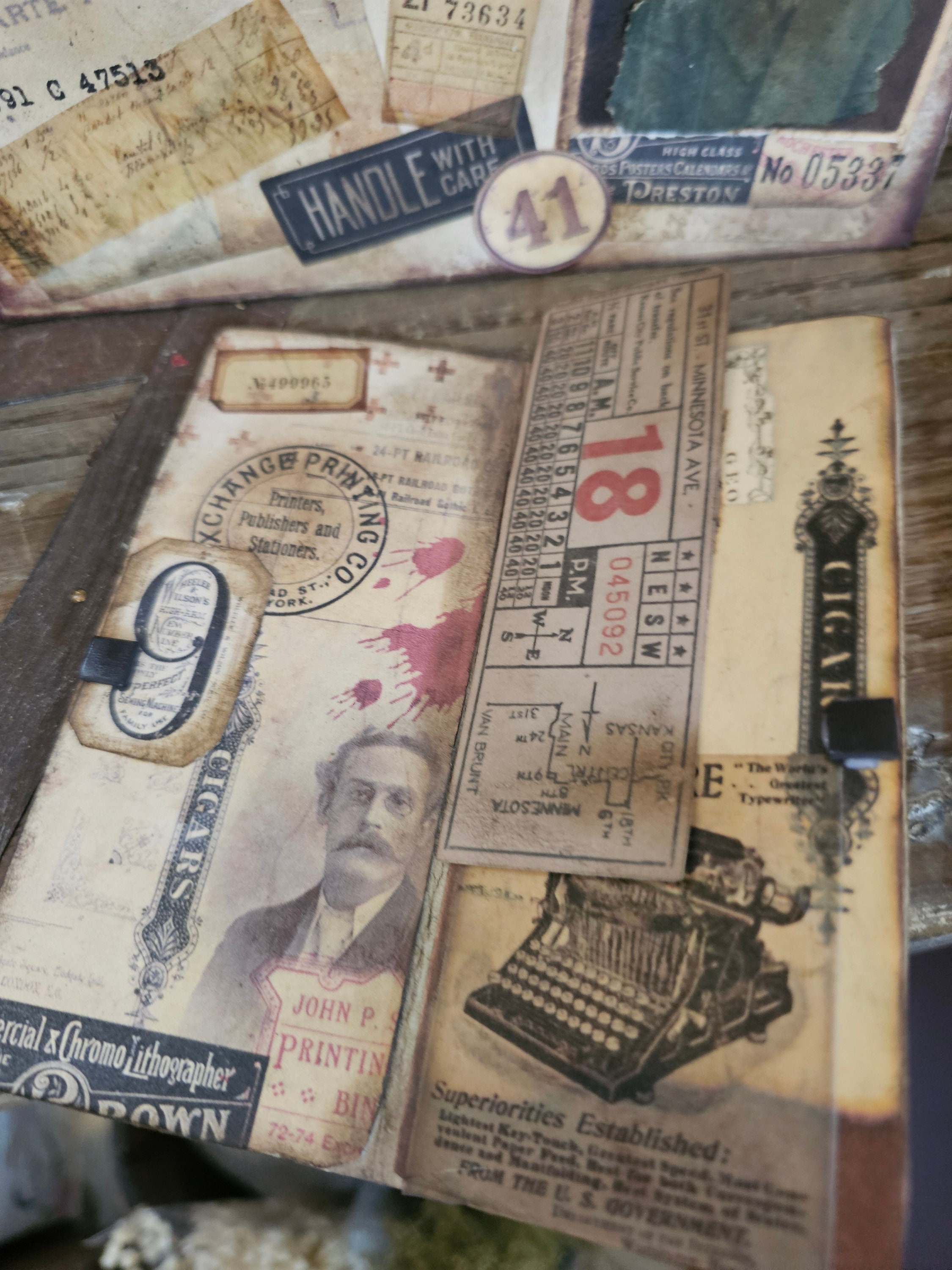 Vintage Hanging File Folder Decor - Etsy