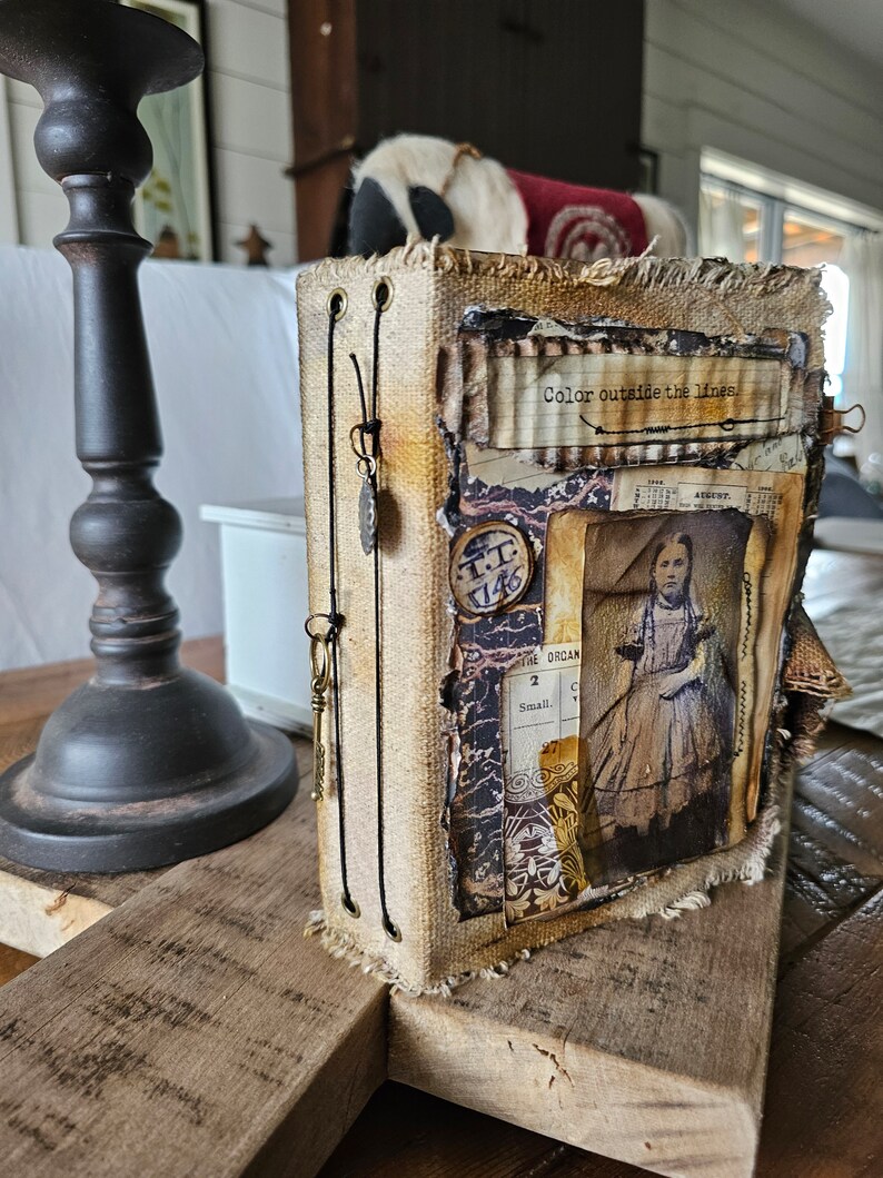 Primitive Grungy Journal - Etsy