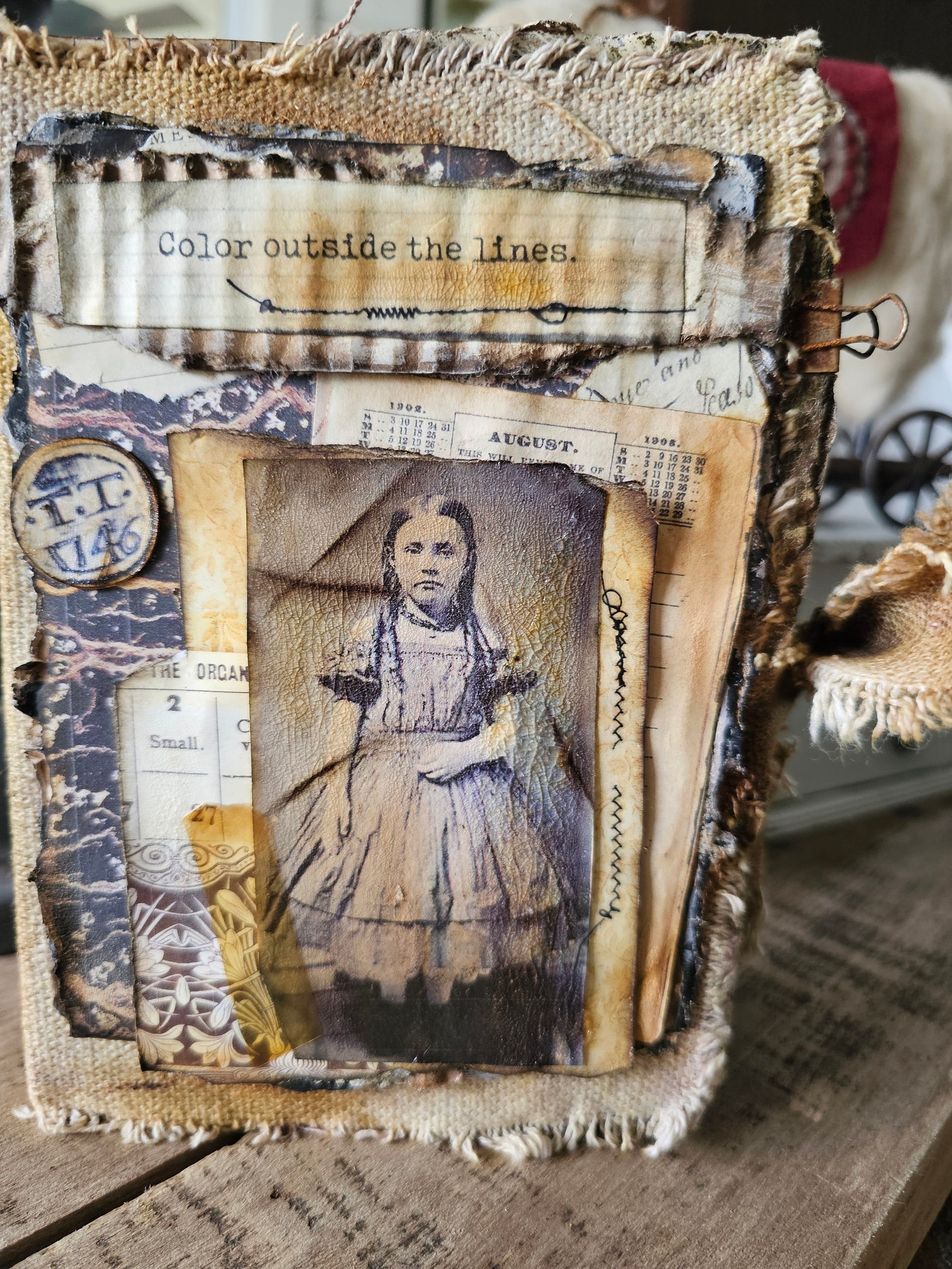 Primitive Grungy Journal - Etsy