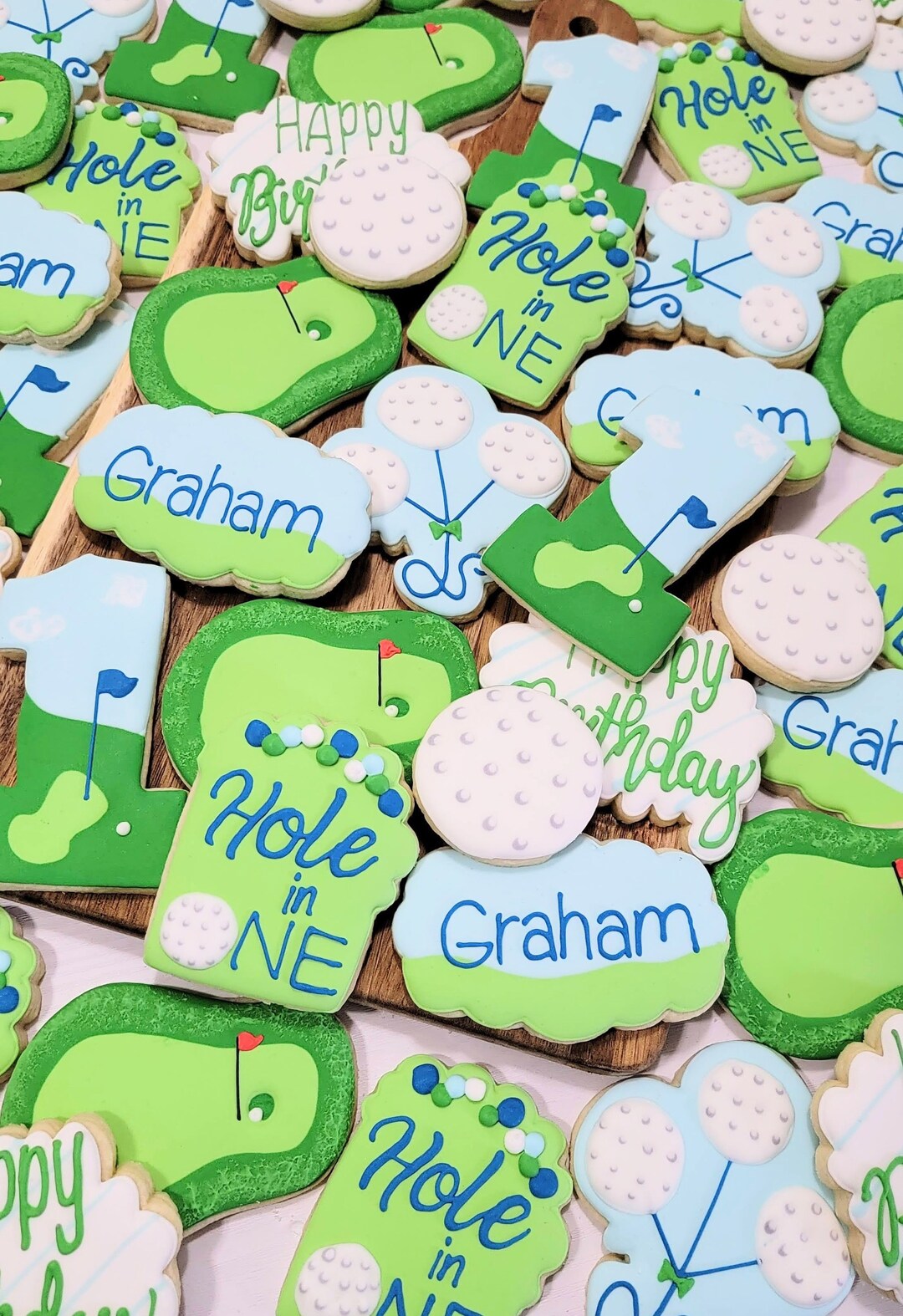 Hole in One, Golf, 1st Birthday Cookies - Etsy