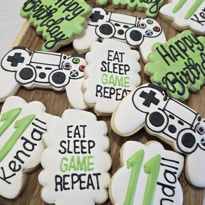 Video Game, Gamer, Birthday Cookies. Xbox or Playstation - Etsy
