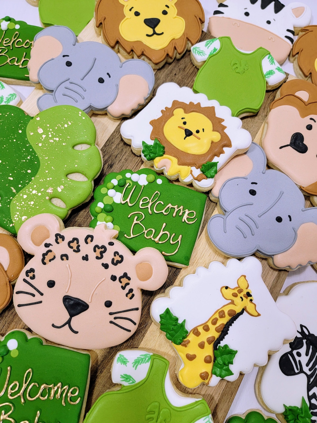 Jungle, Wild Animal, Safari Cookies, Baby Shower, Birthday Cookies - Etsy