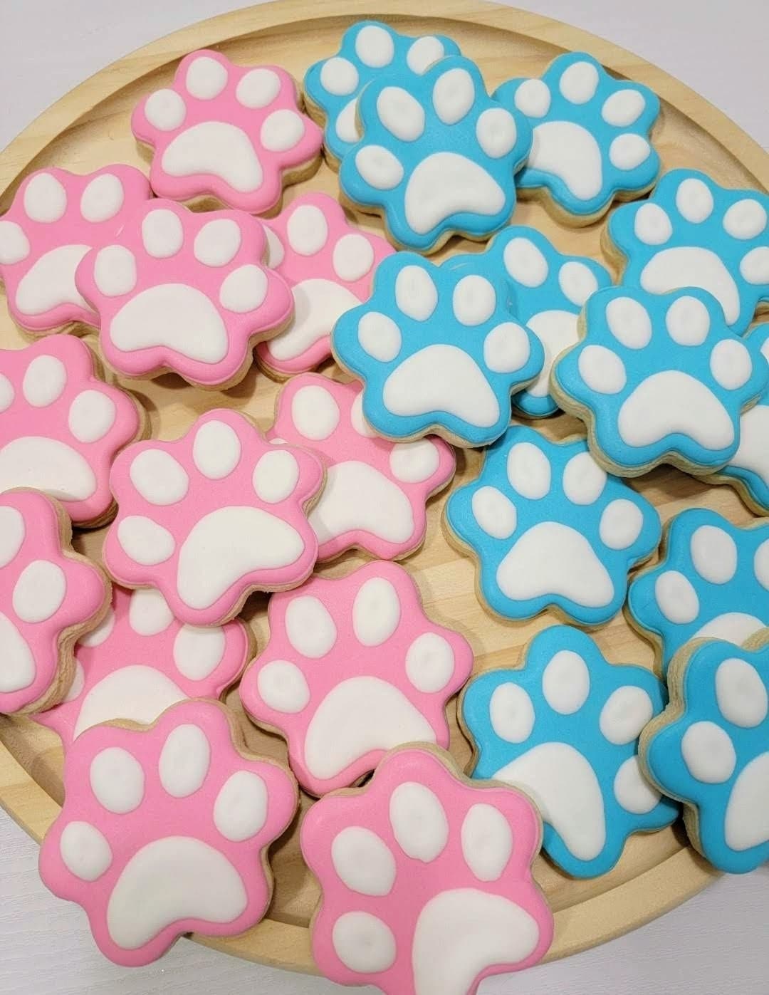 Paw Print; Blue and Magenta; Blues Clues; Gender Reveal; Birthday ...